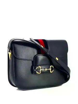 Gucci 2021 1955 Horsebit Crossbody Bag - Blue