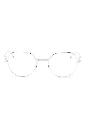 Thom Browne Round-frame Glasses - Silver
