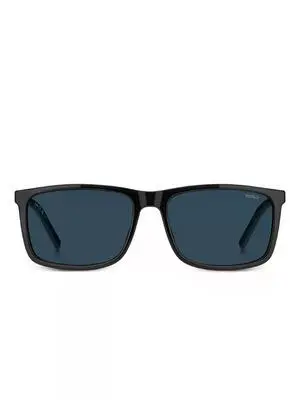HUGO BOSS BR Rectangle-frame Sunglasses - Black