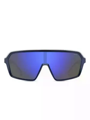HUGO BOSS BR Mirrored Geometric Sunglasses - Blue