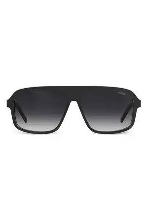 HUGO BOSS BR Rectangle Frame Sunglasses - Black