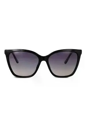 GUESS EYEWEAR Logo-detail Cat-eye Sunglasses - Black