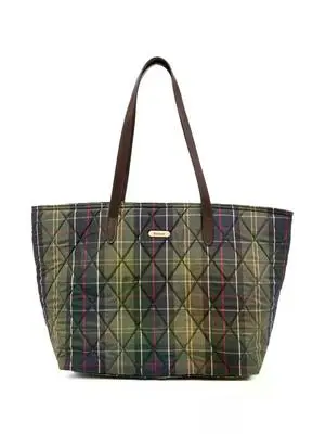 Barbour Quilted Tartan-pattern Shoulder Bag - Green