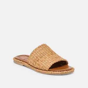 DOLCEVITA Ridge Raffia Slides