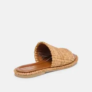 DOLCEVITA Ridge Raffia Slides
