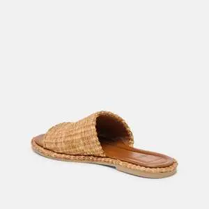 DOLCEVITA Ridge Raffia Slides