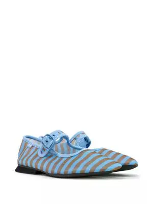 Camper Casi Myra Striped Ballet Flats