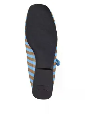 Camper Casi Myra Striped Ballet Flats