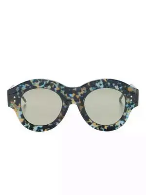Thom Browne Tortoiseshell Round Sunglasses - Blue