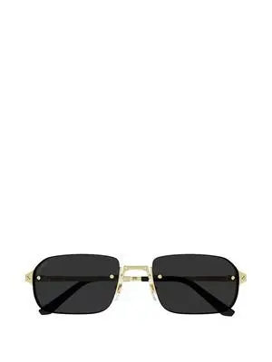 CARTIER Sandrol Rectangular-frame Sunglasses