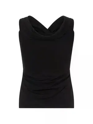 Emporio Armani Draped Strapless Top