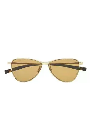 Saint Laurent Pilot-frame Sunglasses - Gold