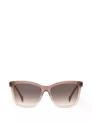 Carolina Herrera Geometric-frame Sunglasses - Brown