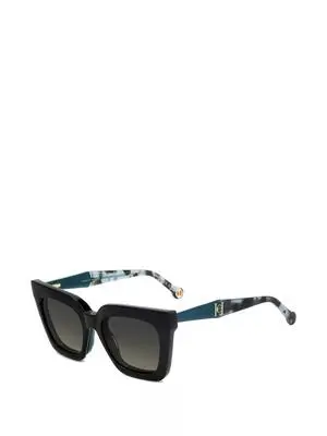 Carolina Herrera Square Frame Sunglasses - Blue