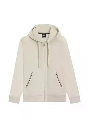 BOSS Zip Hooded Sweatshirt - White
