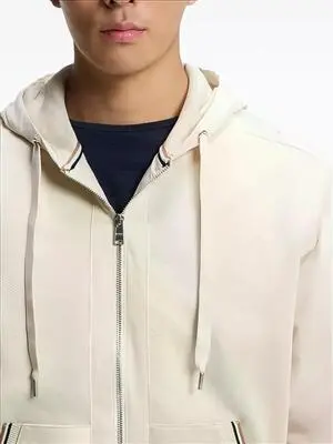 BOSS Zip Hooded Sweatshirt - White