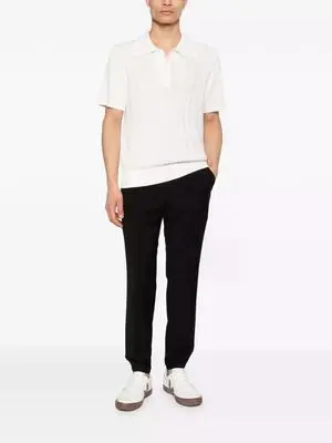 Zegna Gathered Hem Trousers - Black