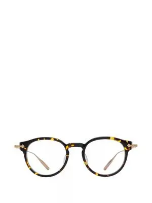 Barton Perreira Eugene Metallic Round-frame Glasses - Brown
