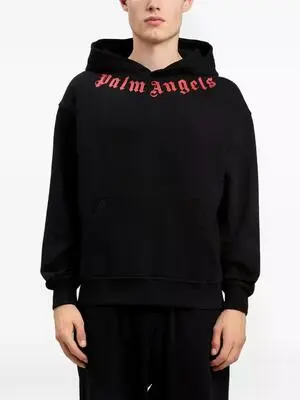 Palm Angels Neck-logo Hoodie