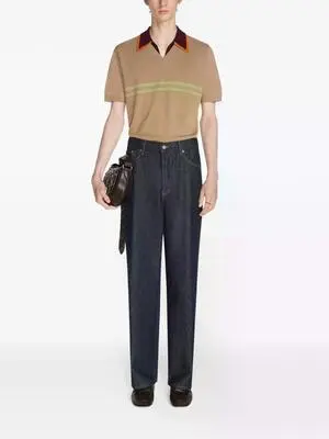 Dries Van Noten Embellished Buckle Messenger Bag