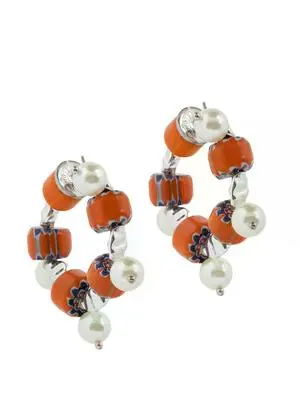 Dries Van Noten Beaded Hoop Earrings