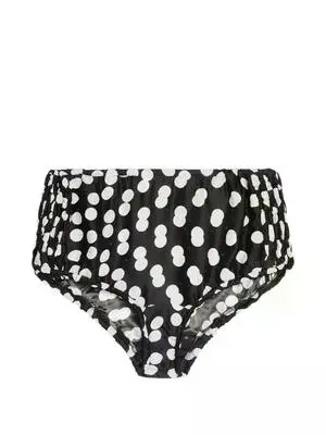 Dries Van Noten Polka-dot Micro Shorts - Black