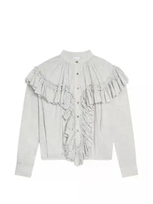 Dries Van Noten Ruffled Shirt - Grey