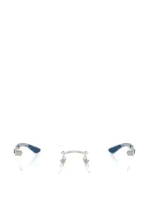 Ray-ban Rectangle Frame Glasses - Silver