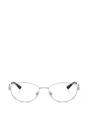 Ray-ban Oval-frame Glasses - Silver