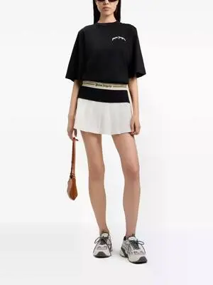 Palm Angels Logo-print Cropped T-shirt