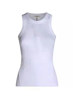 Rag & Bone Ribbed Tank Top - White