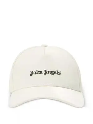 Palm Angels Classic Logo Embroidered Baseball Cap - Neutrals