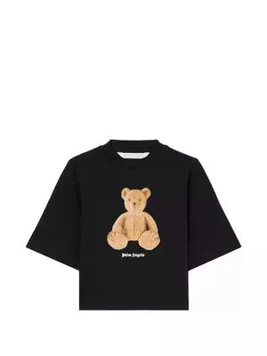 Palm Angels Bear-print Boxy T-shirt - Black
