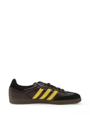 Adidas Samba Three-stripes Sneakers - Brown