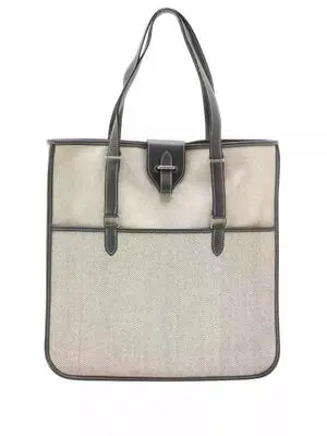 Hermès 2007 Toile H Cabas Sac Jumping Tote Bag - Grey