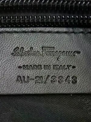 FERRAGAMO Gancini Canvas Shoulder Bag
