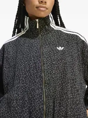 Adidas Striped Mockneck Jacket