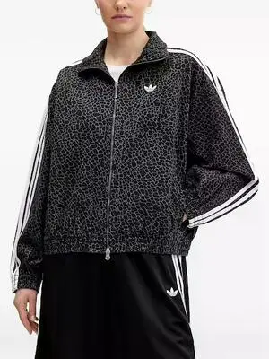 Adidas Striped Mockneck Jacket