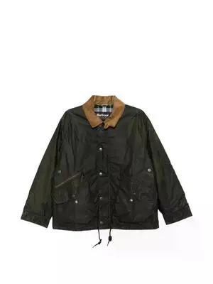 Barbour Corduroy-collar Zip-fastening Jacket - Green