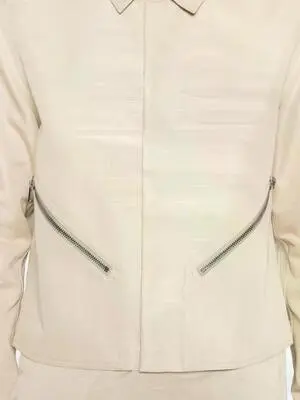 Rick Owens Zip Jacket - Neutrals