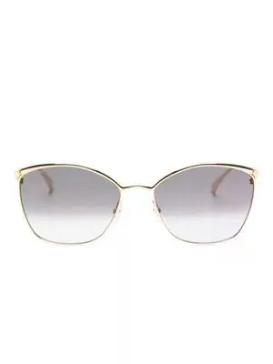 CARTIER Geometric-frame Sunglasses - Gold