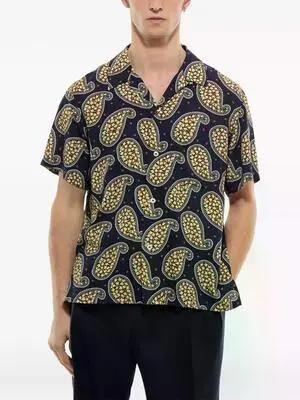 FURSAC Paisey-print Shirt - Blue