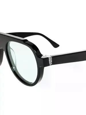 Thierry Lasry Dynasty Browline Sunglasses - Black