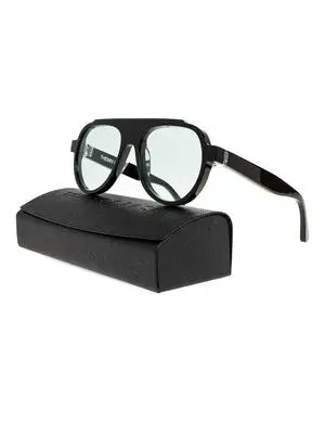 Thierry Lasry Dynasty Browline Sunglasses - Black