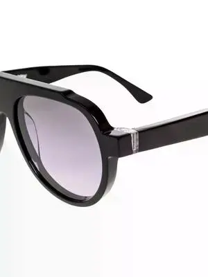 Thierry Lasry Dynasty Browline Sunglasses - Black