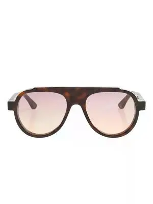 Thierry Lasry Browline-frame Sunglasses - Brown