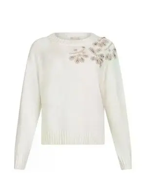 Liu Jo Round-neck Sweater - White