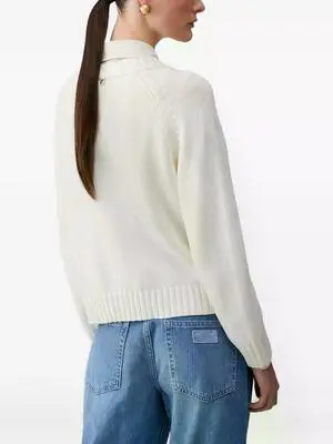 Liu Jo Round-neck Sweater With Bejeweled Embellishments