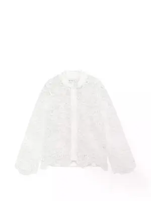 MAURIZIO BRASCHI Lace Zip-up Jacket