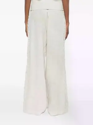 MAURIZIO BRASCHI Lace-detail Trousers